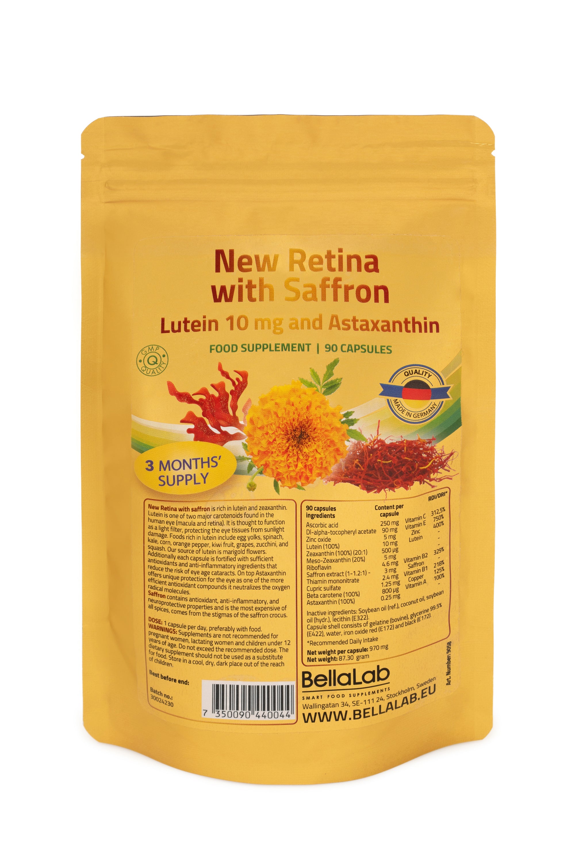 Bellalab Naujoji Retina – stipresnė akių sveikata kasdien – Bellalab LT